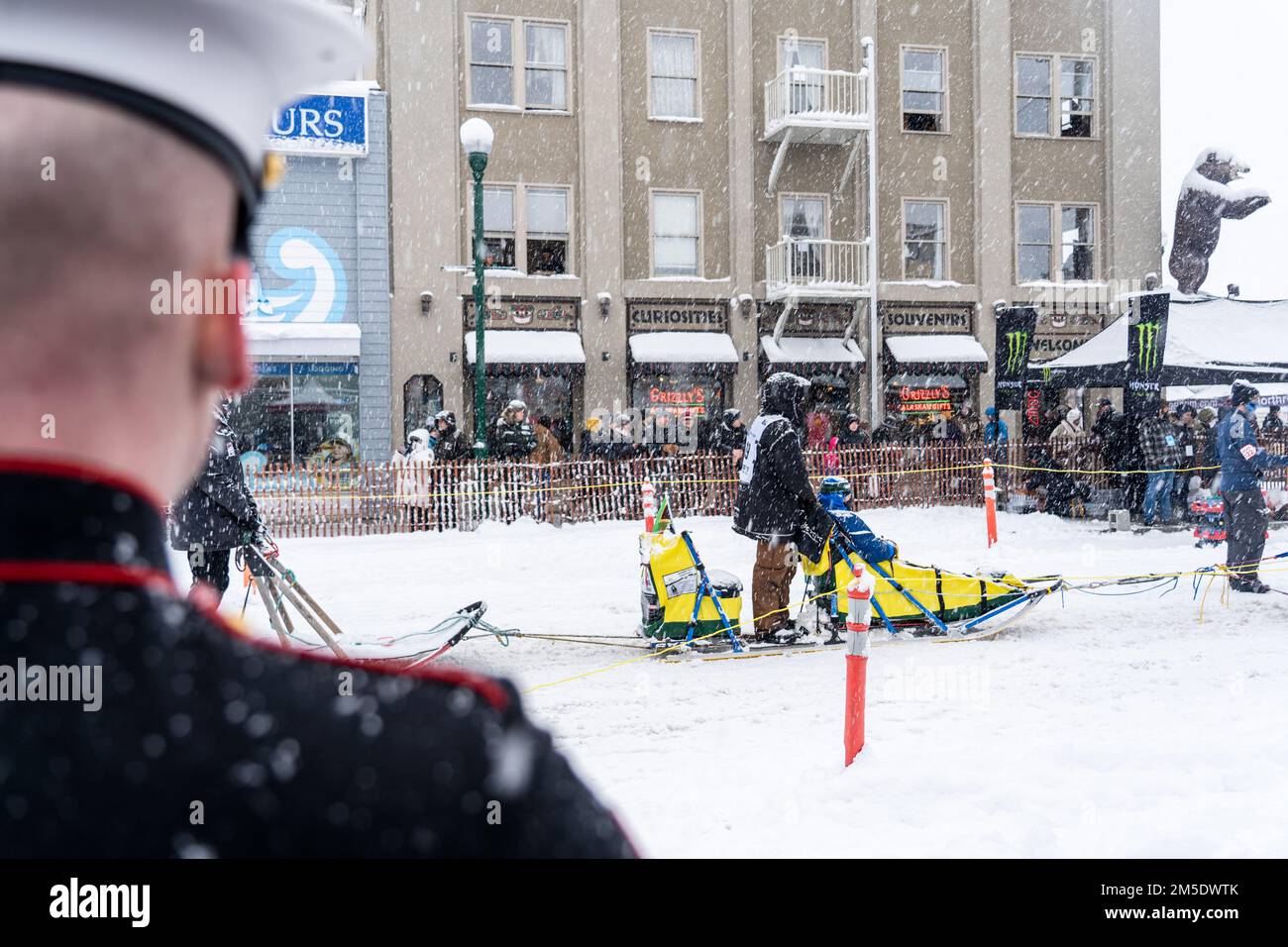 U.S. Marine Corps Staff Sgt. Dillon Mongeon, a recruiter with Recruiting Sub-Station Anchorage ...
