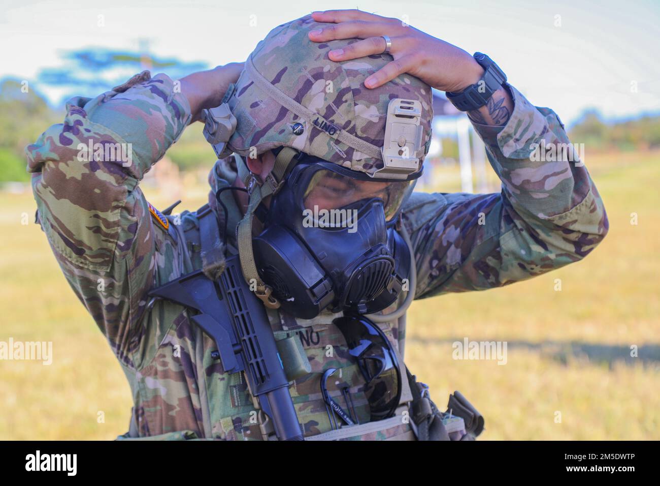 Hawaii Army National Guard (HIARNG) Soldier, Sgt. Fred M. Lino Jr., a ...