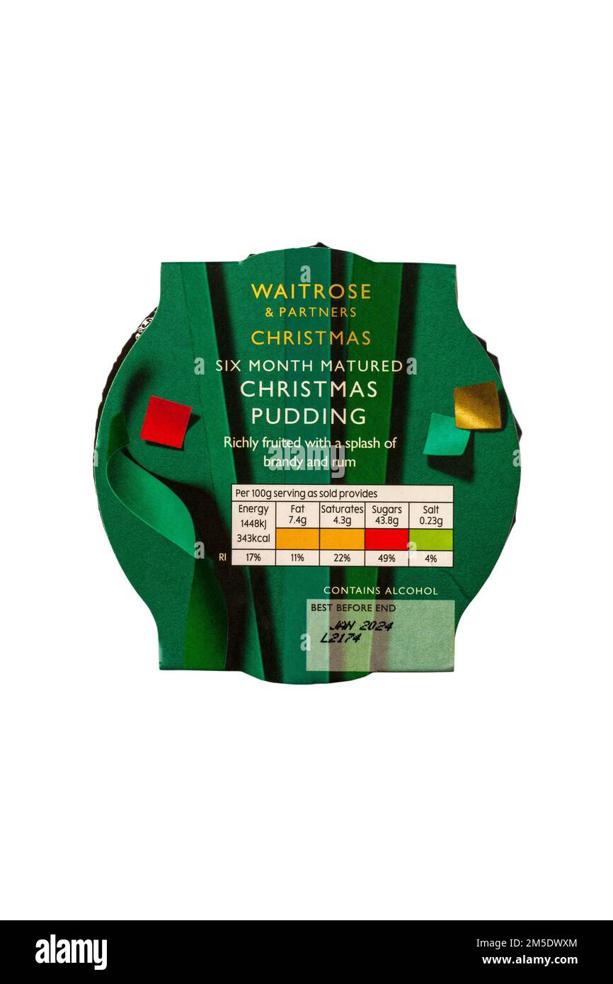 Six month matured Christmas Pudding richly fruited with a splash of ...