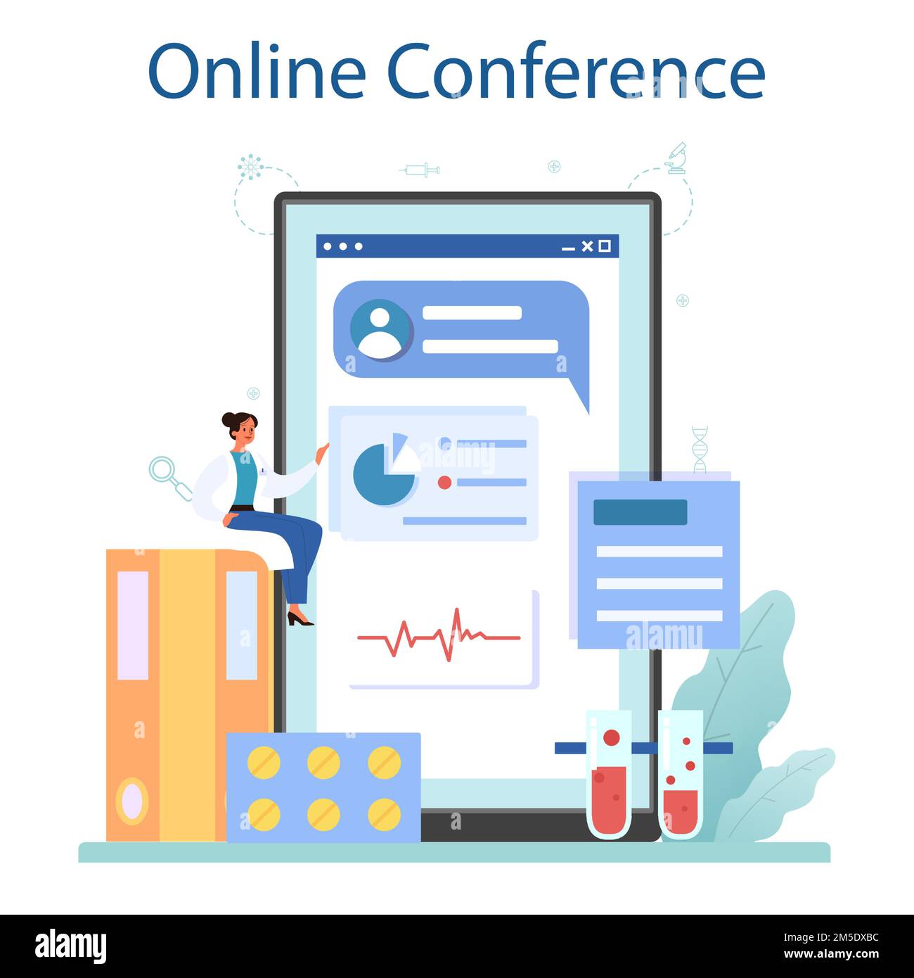 Physician or general healthcare doctor online service or platform ...