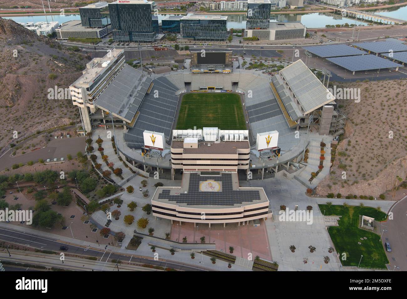 A general overall aerial view of Sun Devil Stadium, Monday, Dec. 26 ...