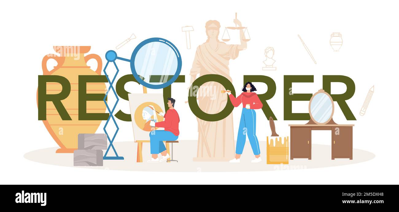 Old furniture restoration Stock Vector Images - Alamy