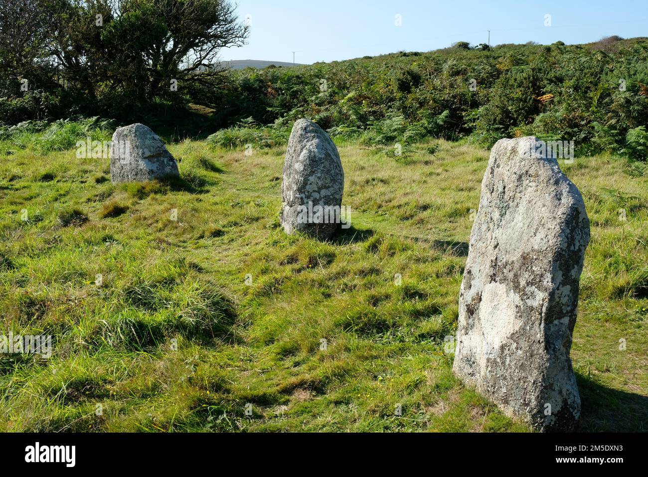Neolithic circle boscawen un cornwall hi-res stock photography and ...