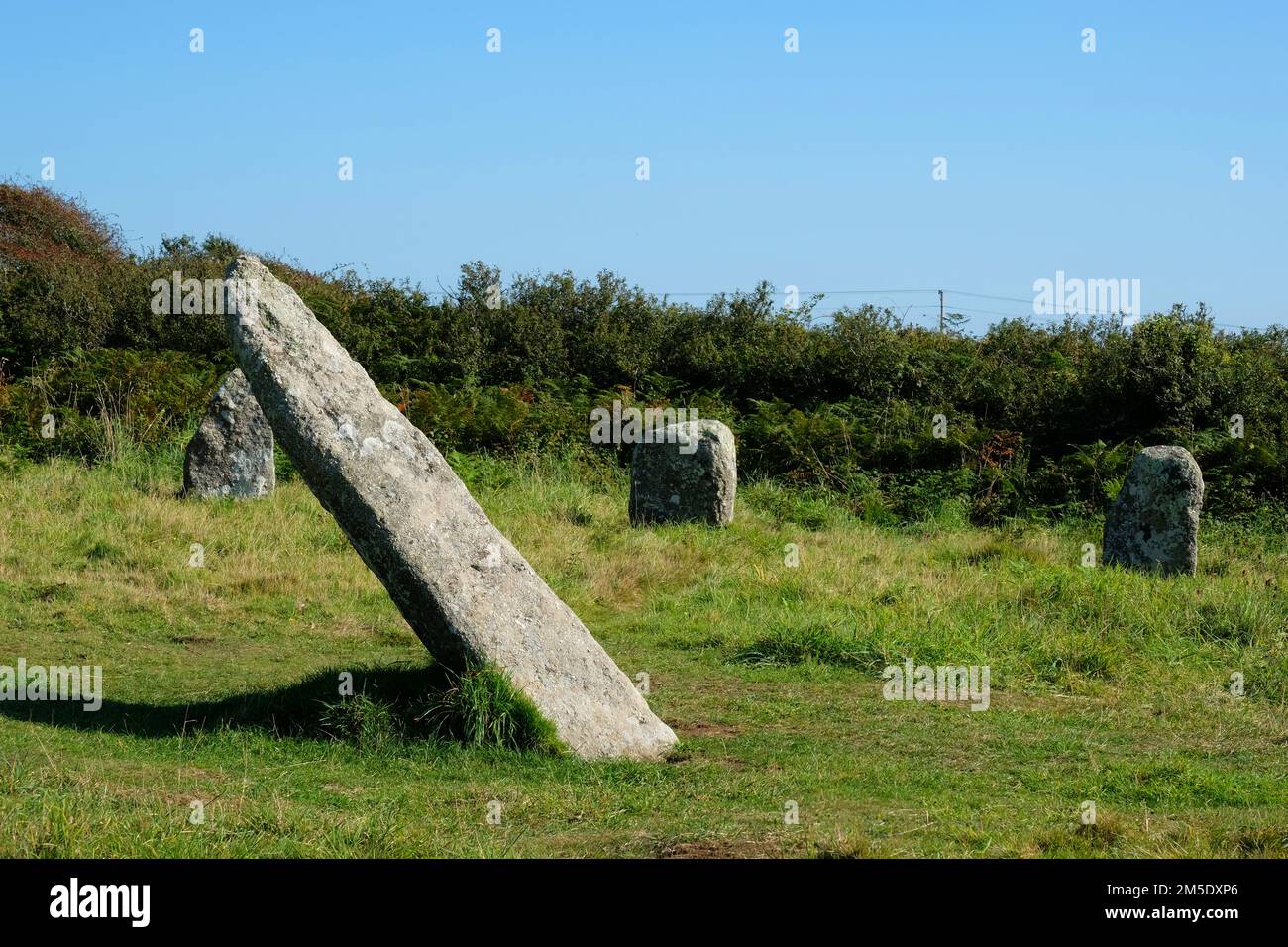Neolithic circle boscawen un cornwall hi-res stock photography and ...