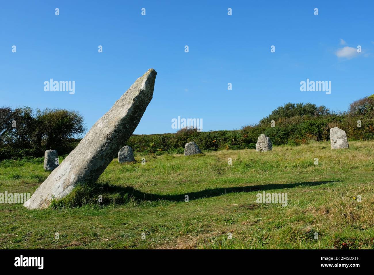 Neolithic circle boscawen un cornwall hi-res stock photography and ...