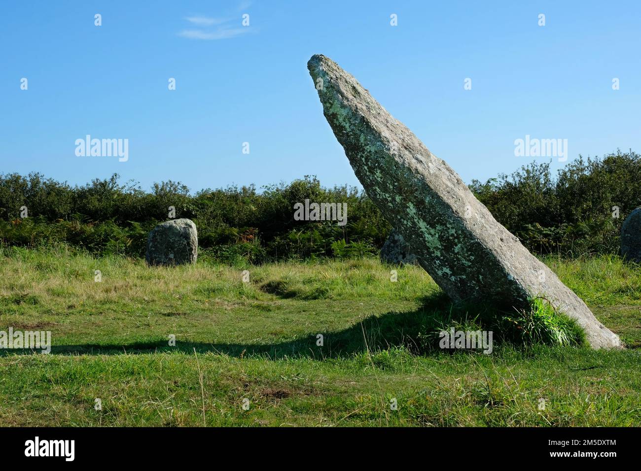 Boscawen-Un stone circle in west Cornwall, UK - John Gollop Stock Photo ...