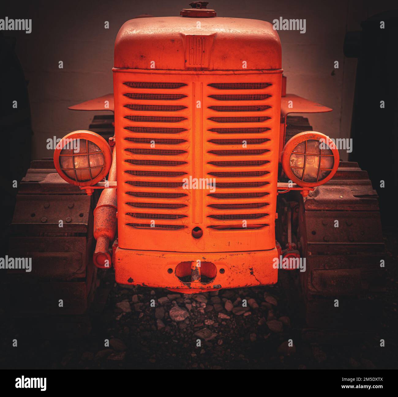 Fiat tractor face Stock Photo - Alamy