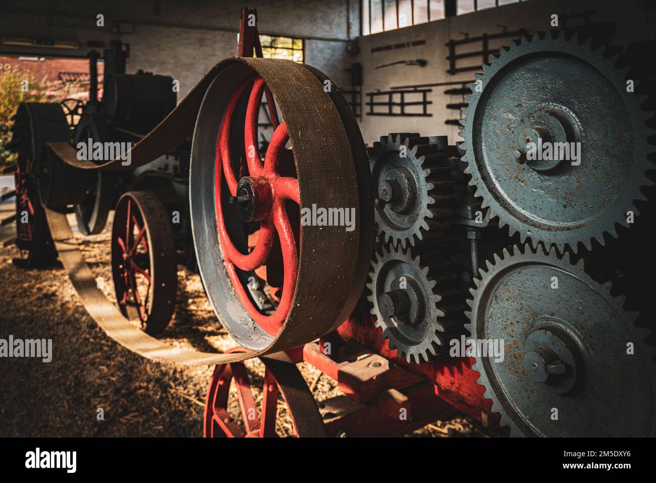 Ancient agriculture machine Stock Photo - Alamy