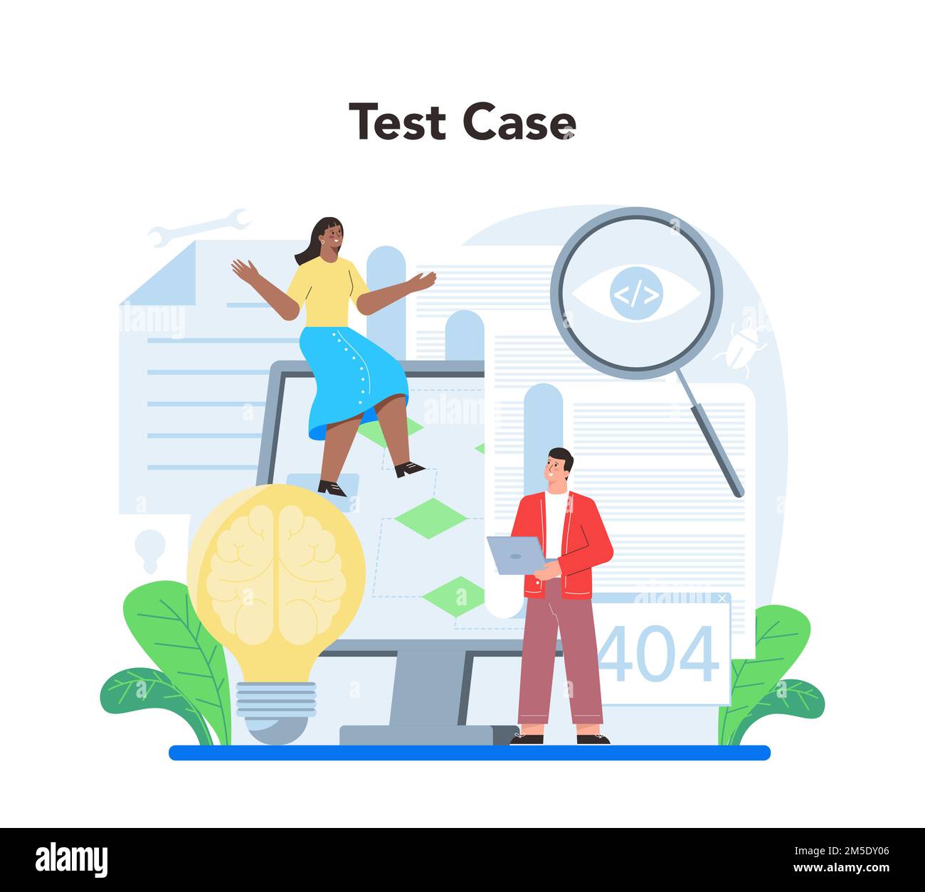 Software Testing Concept Application Or Website Code Test Process It