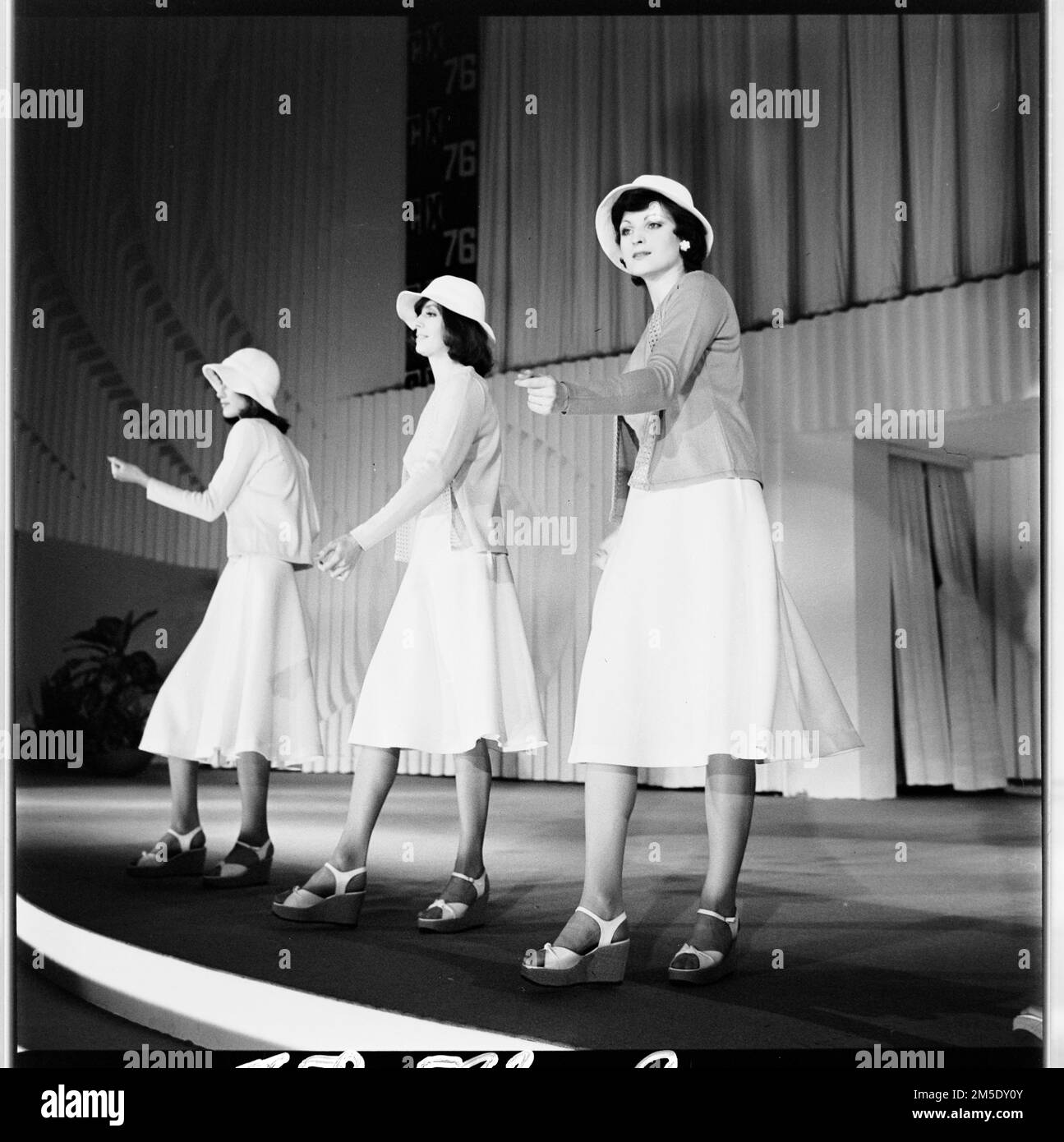 ***APRIL 24, 1975, FILE PHOTO*** Sales exhibition Centrotex 76 in Brno. The fashion show ...
