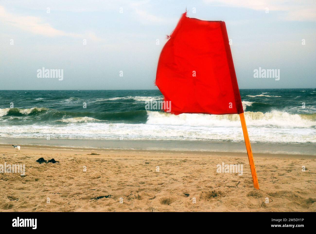 Rough surf warrants a red flag, warning beach goers to stay out of the ...
