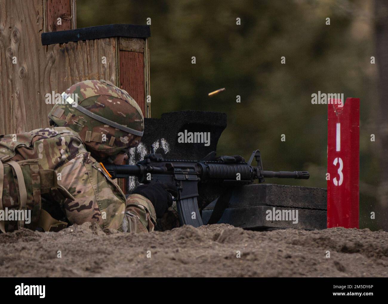 U.S. Army Soldiers with the Washington National Guard take on a multi ...