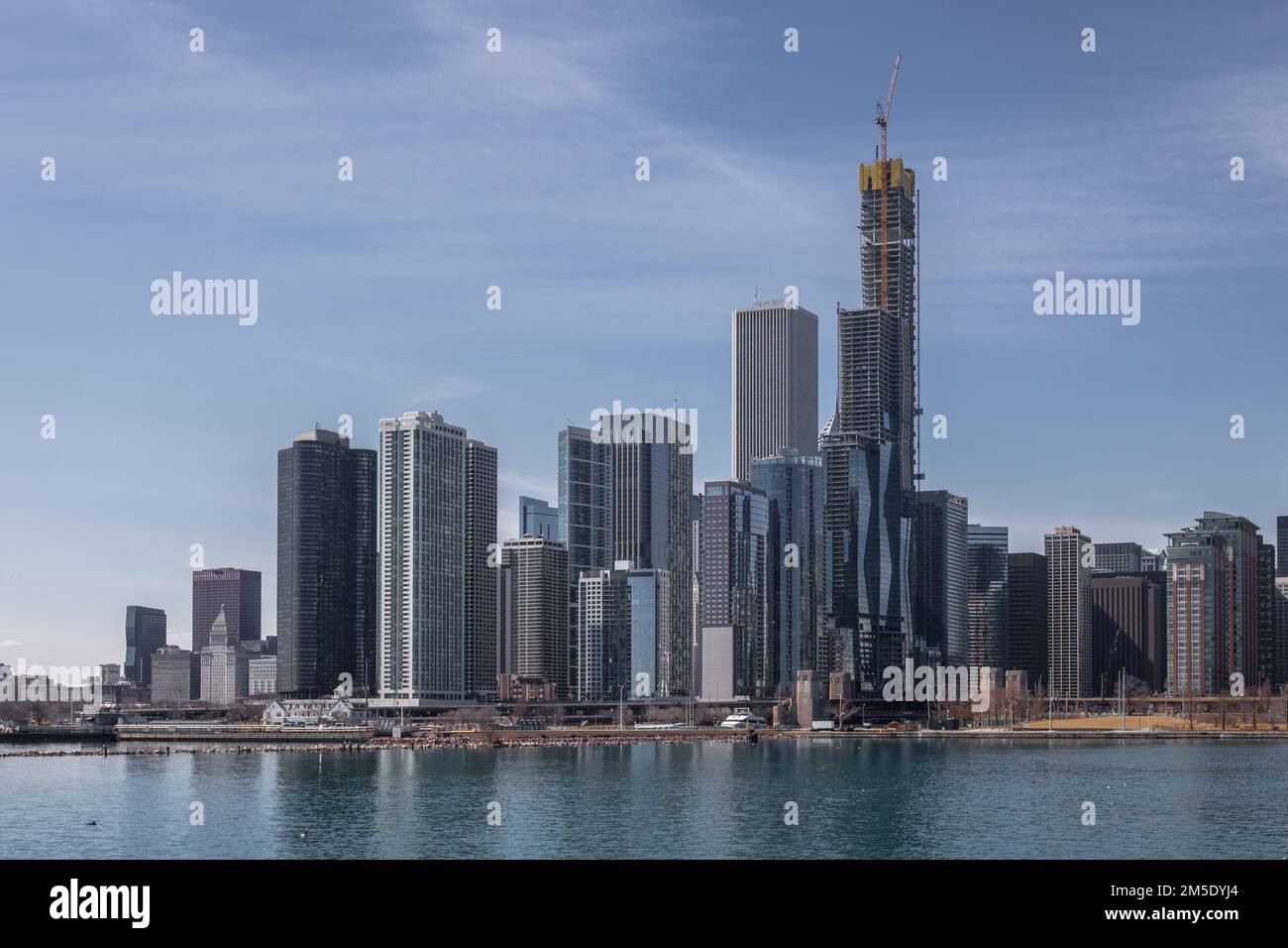 A beautiful shot of the skyscrapers in Chicago, Illinois, United States ...