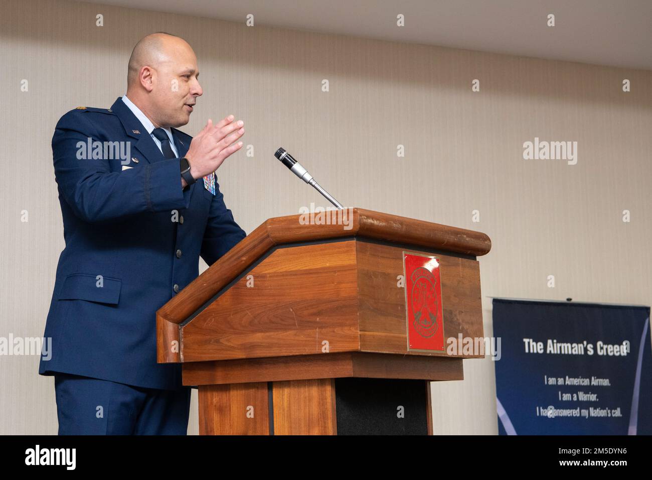The 203rd RED HORSE dedicates its auditorium in honor of the late Col ...