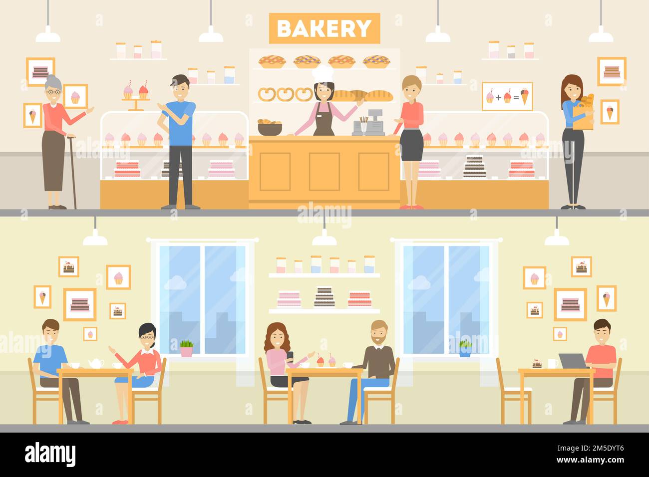 Inside bread oven Stock Vector Images - Alamy