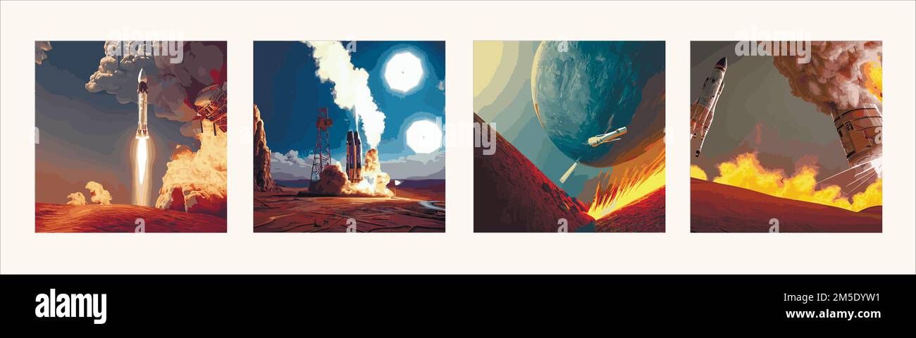 Space Launch Vehicle Posters