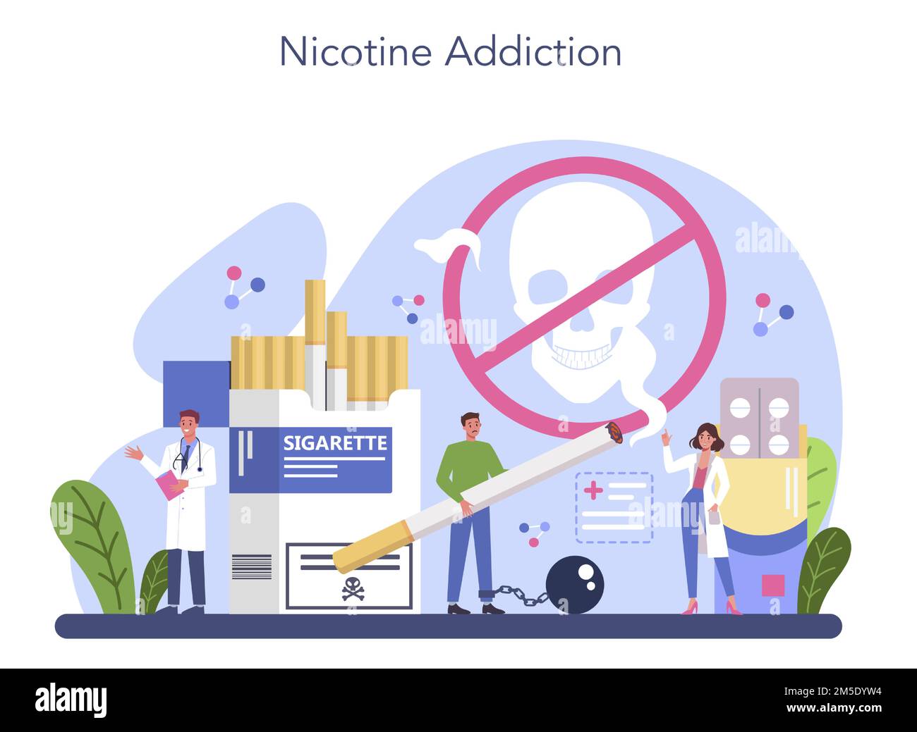 Addiction Concept Idea Of Medical Treatment For Addicted People Life
