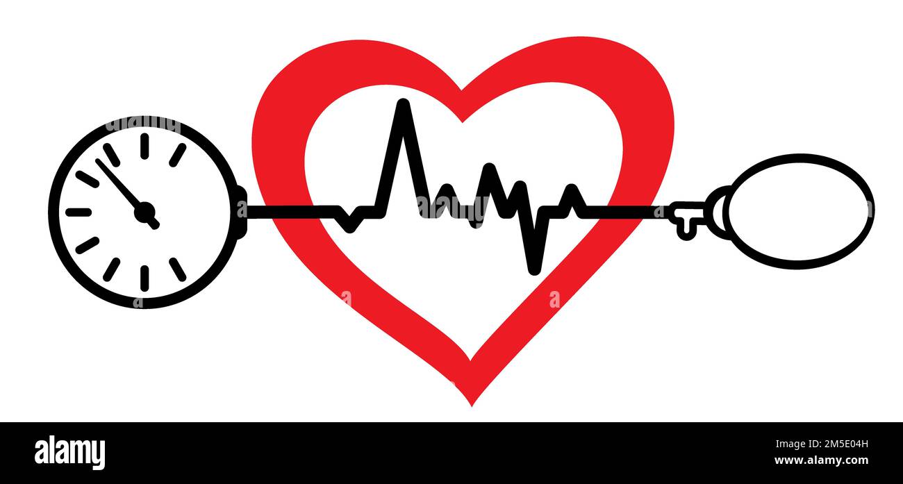 Cartoon blood pressure monitor, Medical tonometer. Pressure blood high ...