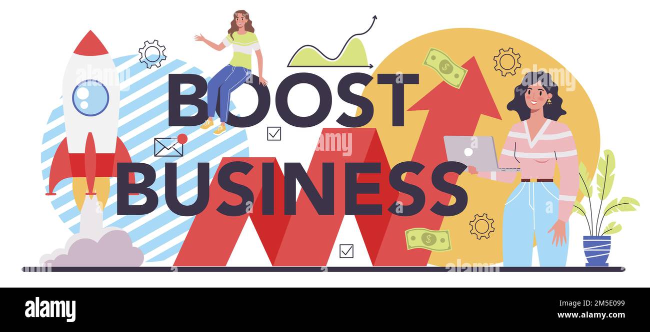 Sales boost Stock Vector Images - Alamy