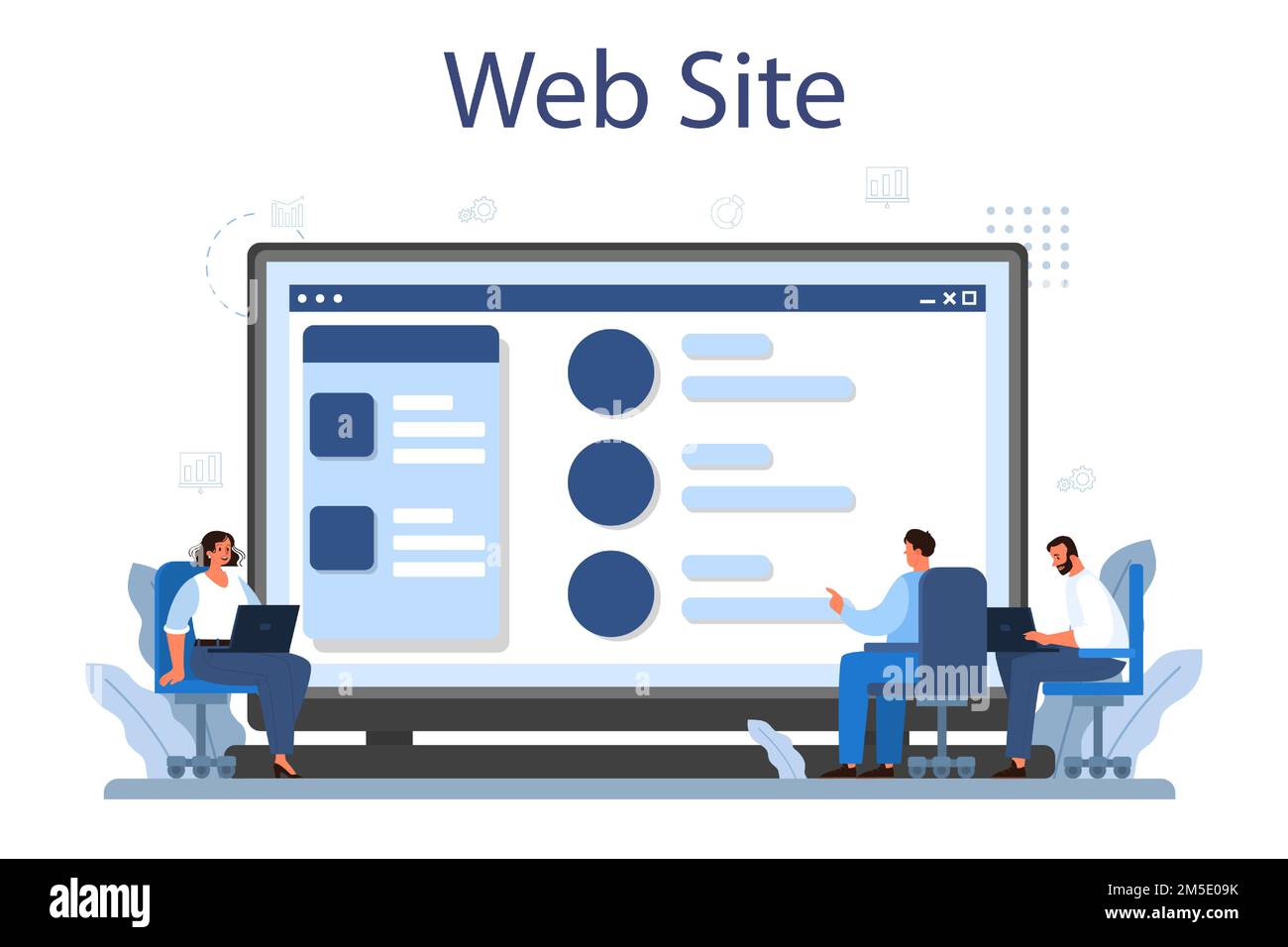 Business negotiations online service or platform. Business planning and ...