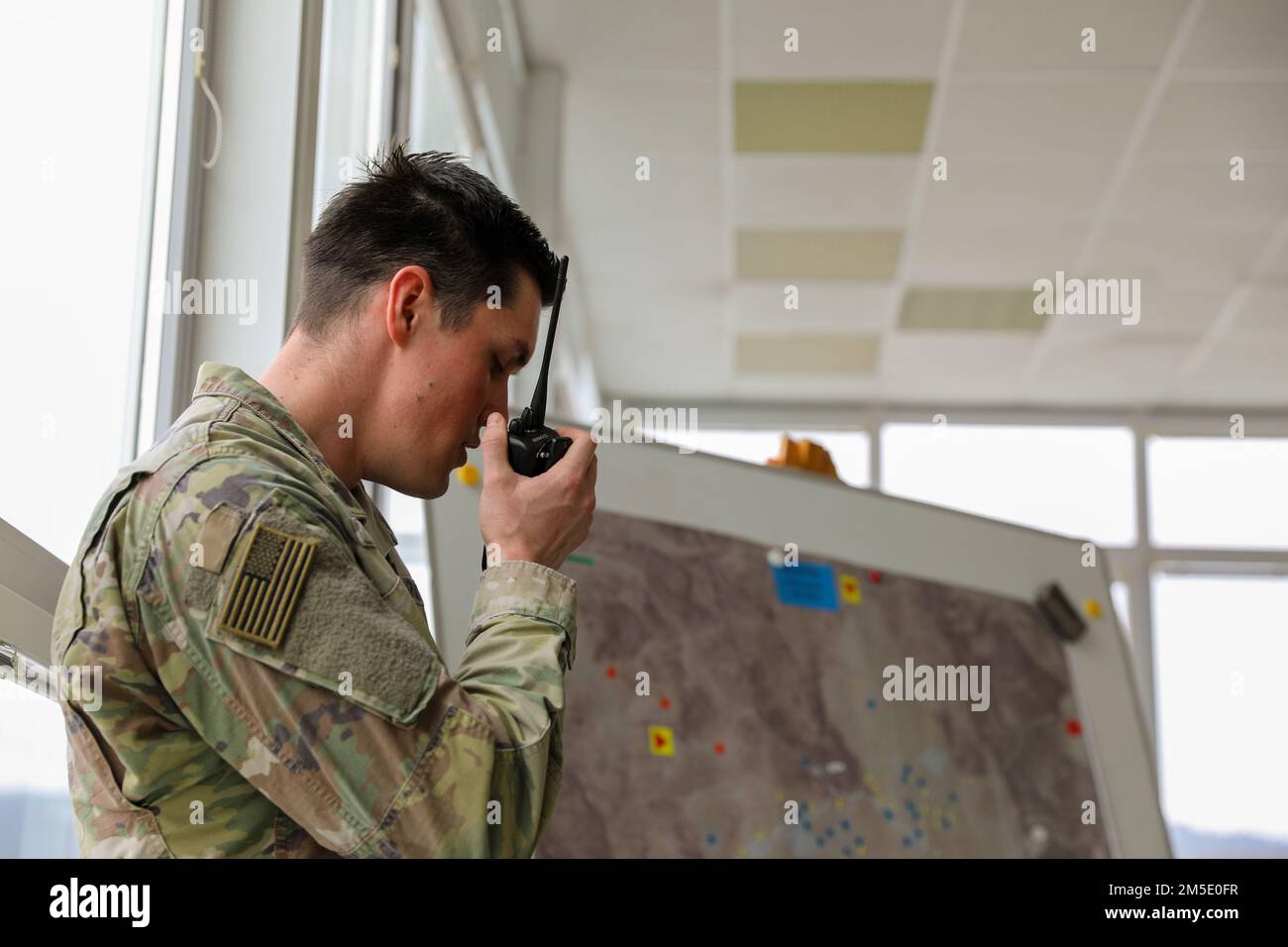 Capt. Patrick Taylor, Charlie Company commander, assigned to 2nd ...