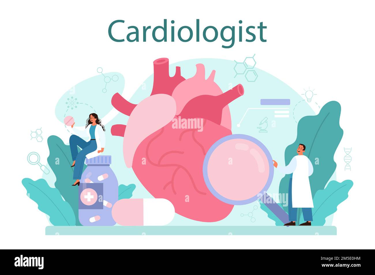 Cardiologist concept. Idea of heart care and medical diagnostic ...