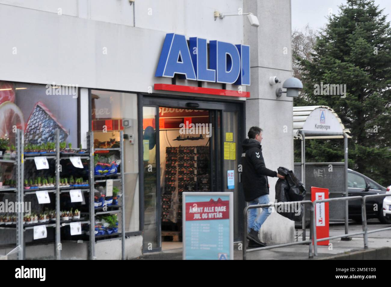 Copenhagen/Denmark/28 December 2022/ Deutsche Aldi grocery store in ...