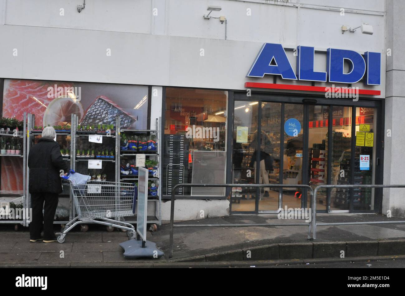 Copenhagen/Denmark/28 December 2022/ Deutsche Aldi grocery store in ...