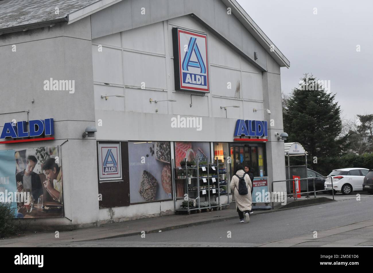 Copenhagen/Denmark/28 December 2022/ Deutsche Aldi grocery store in ...