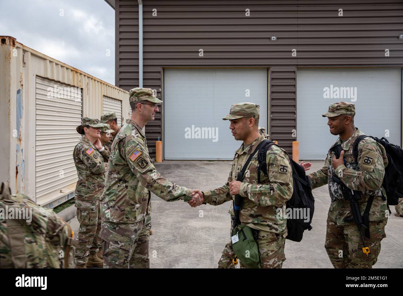 U.S. Army Reserve Soldiers from 348th Transportation Battalion held a ...
