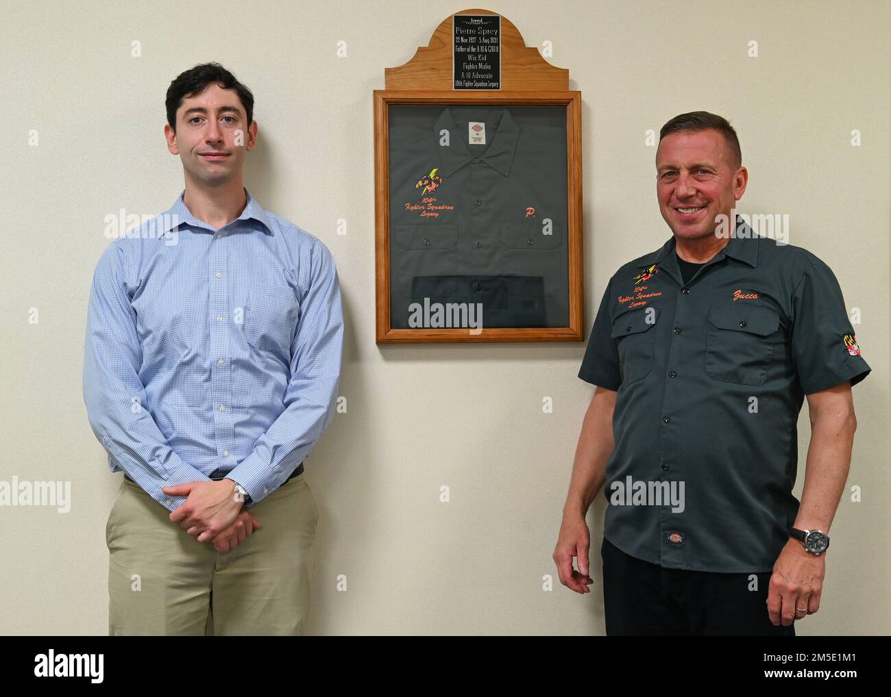 John Sprey (left), son of Pierre Sprey, and Col. Paul Zurkowski (Ret ...