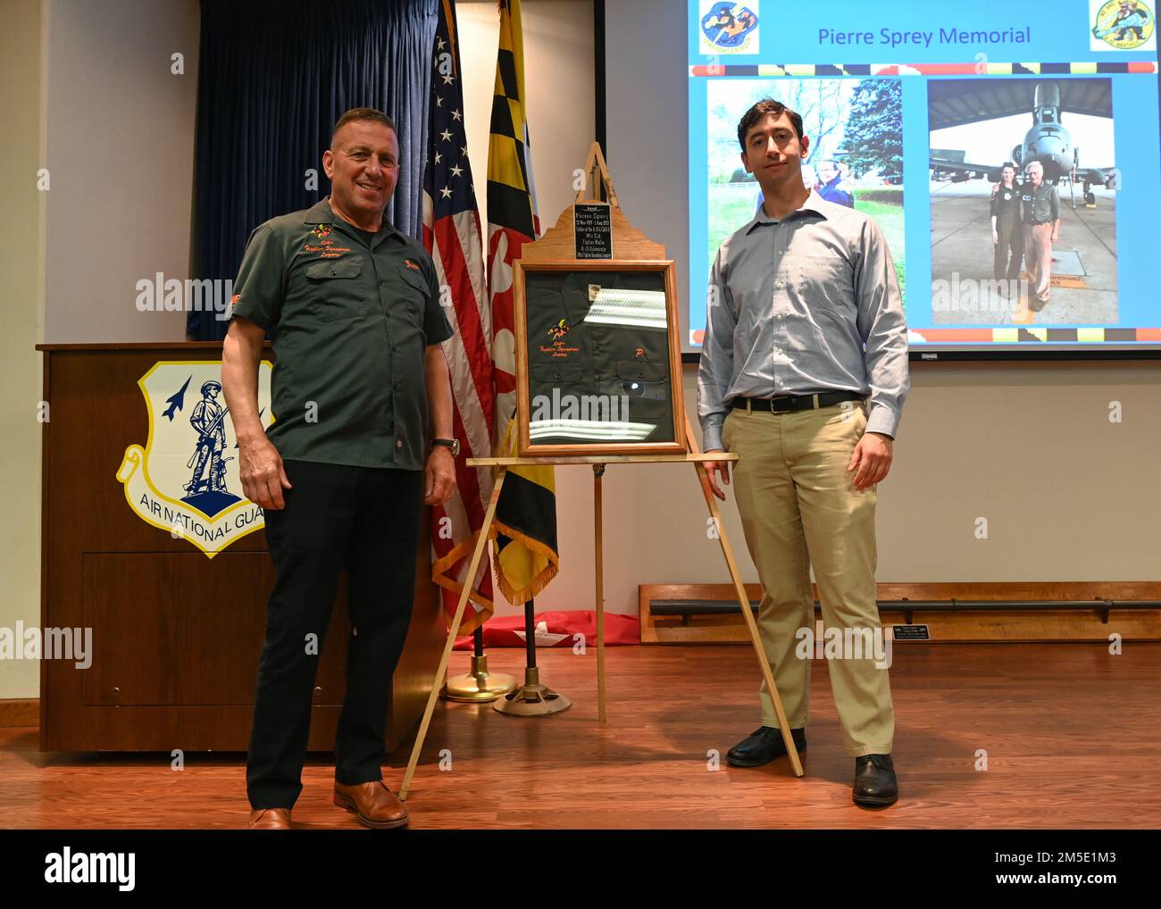 Col. Paul Zurkowski (Ret.) and John Sprey(right), son of Pierre Sprey ...