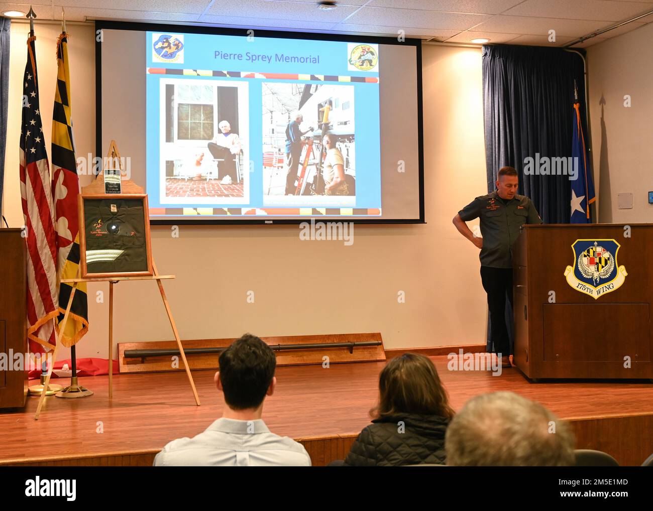 Col. Paul Zurkowski (Ret.) speaks during a memorial presentation ...