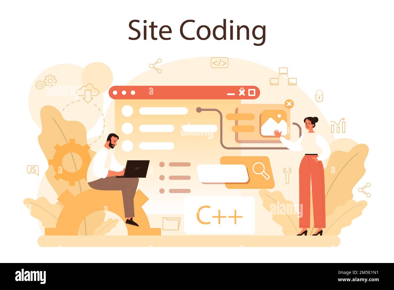 Codding vector vectors hi-res stock photography and images - Alamy