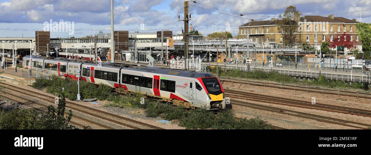 Greater Anglia trains, Class 755 train at Peterborough railway station ...