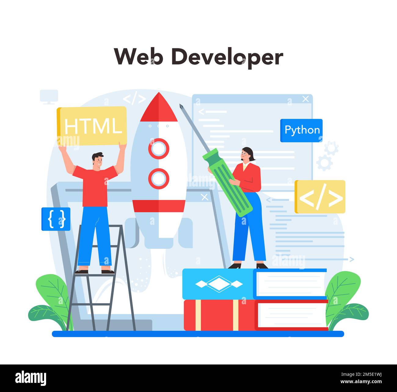 Web Development Concept Website Optimization And Web Page Interface Design Coding And Testing