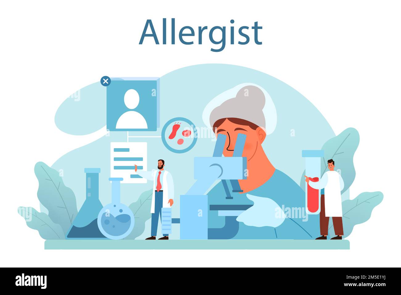Diagnosis allergy examination allergist hi-res stock photography and ...