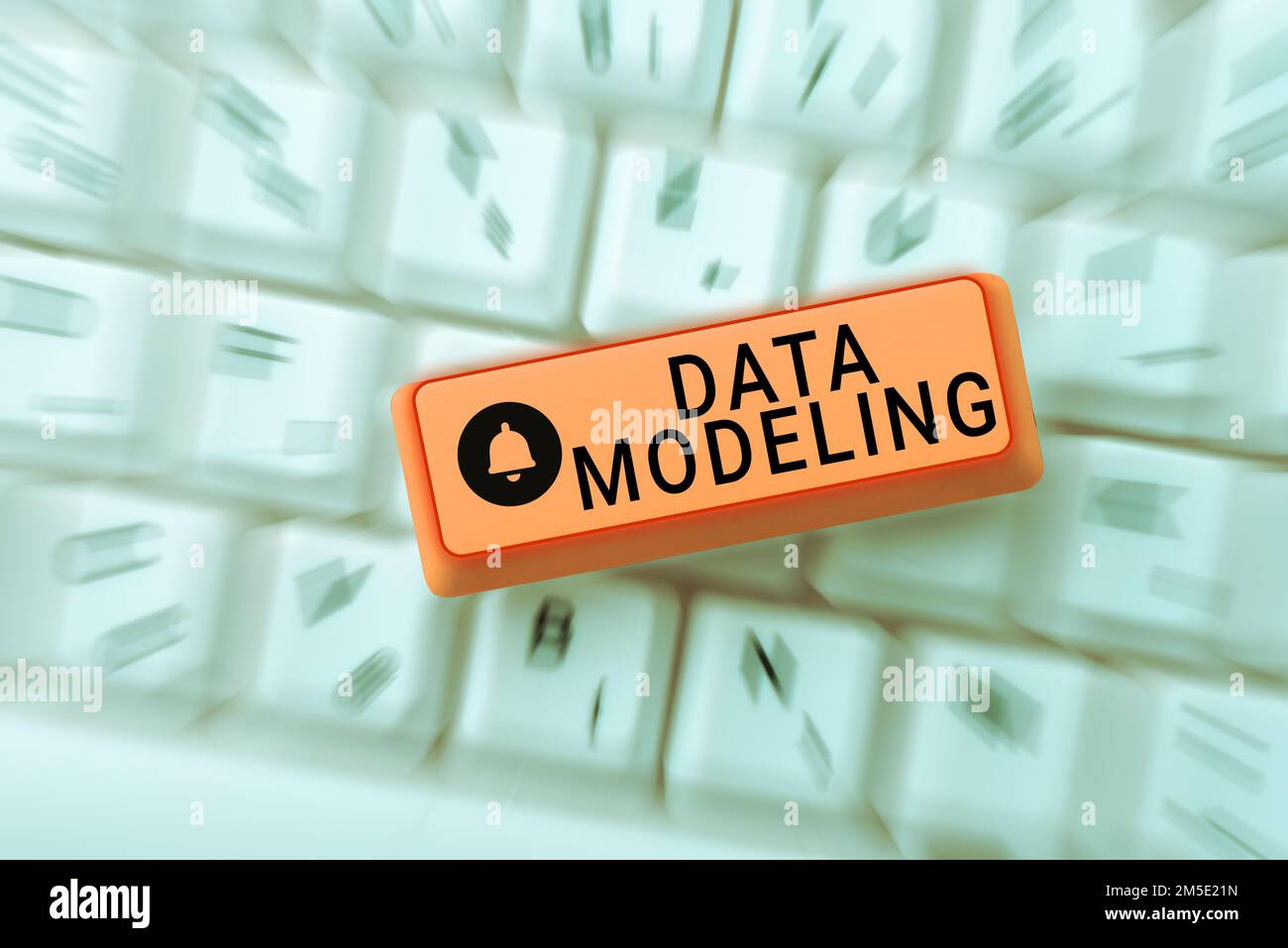 Hand writing sign Data Modeling. Business approach process of ...