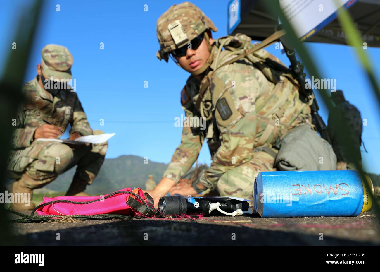 Hawaii Army National Guard (HIARNG) Soldier, Sgt. Fred M. Lino Jr., a ...