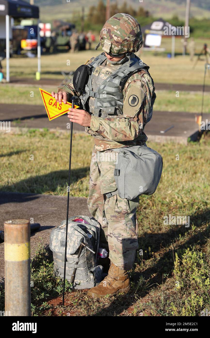 Hawaii Army National Guard (HIARNG) Soldier, Sgt. Trevor J. Castro, a ...