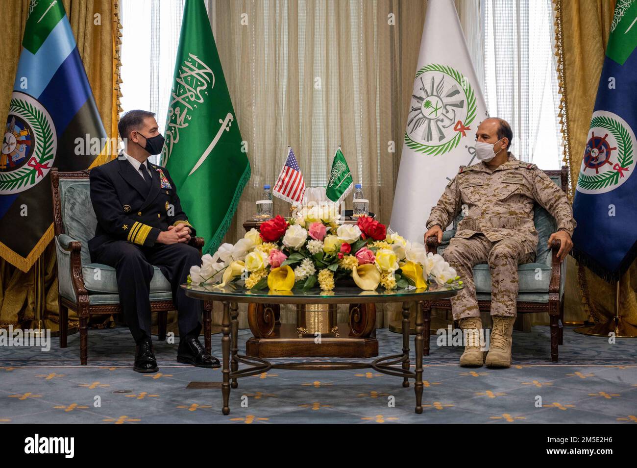 220306-N-OC333-1056 RIYADH, Saudi Arabia (March 6, 2022) Vice Adm. Brad ...