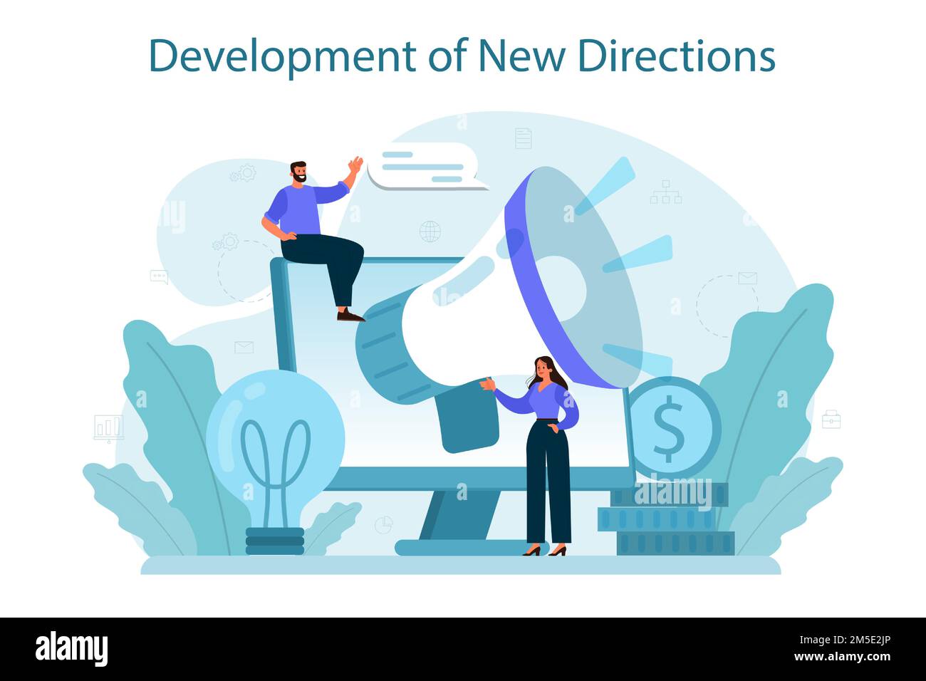 New business directions development concept. Business expansion. Idea ...