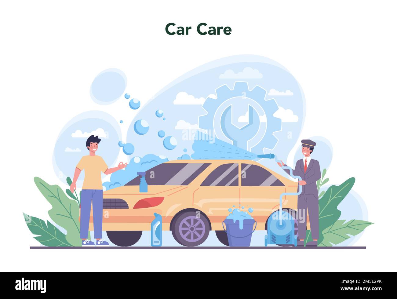 Drive service concept. Automobile cab with driver inside. Personal ...