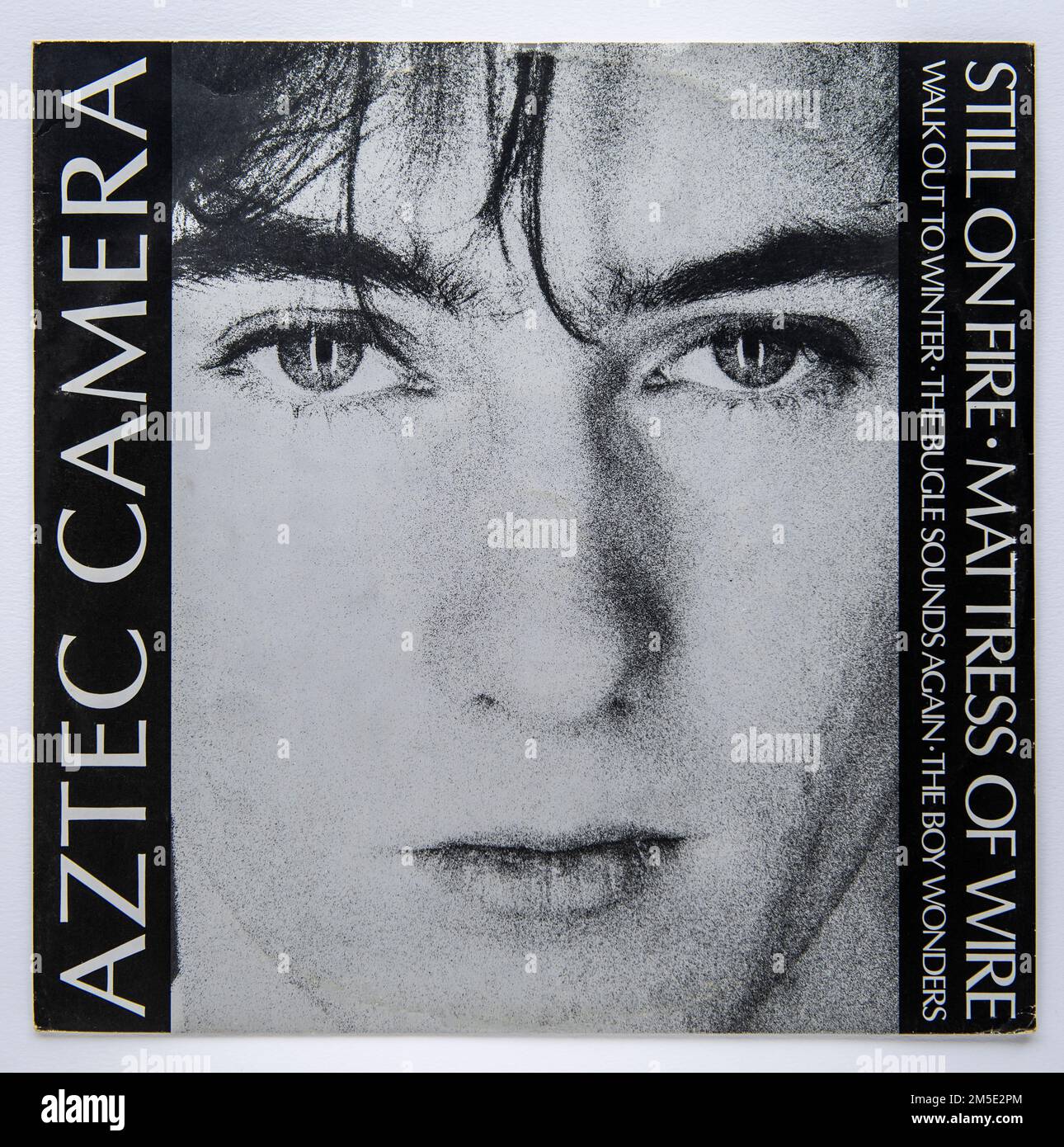 Picture cover of the 12 inch single version of Still on Fire by Aztec ...