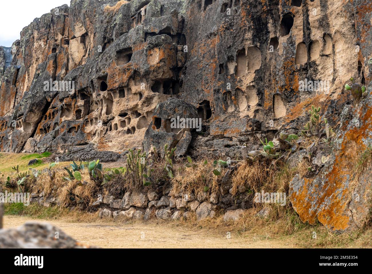Ventanillas de Otuzco Peruvian archaeological site, cemetery in the ...