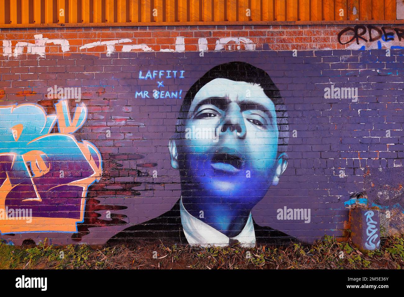 Mr bean mural hi-res stock photography and images - Alamy