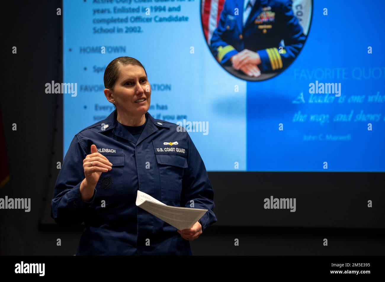 U.S. Coast Guard Commander LuAnn Kehlenbach, Response Department Head ...