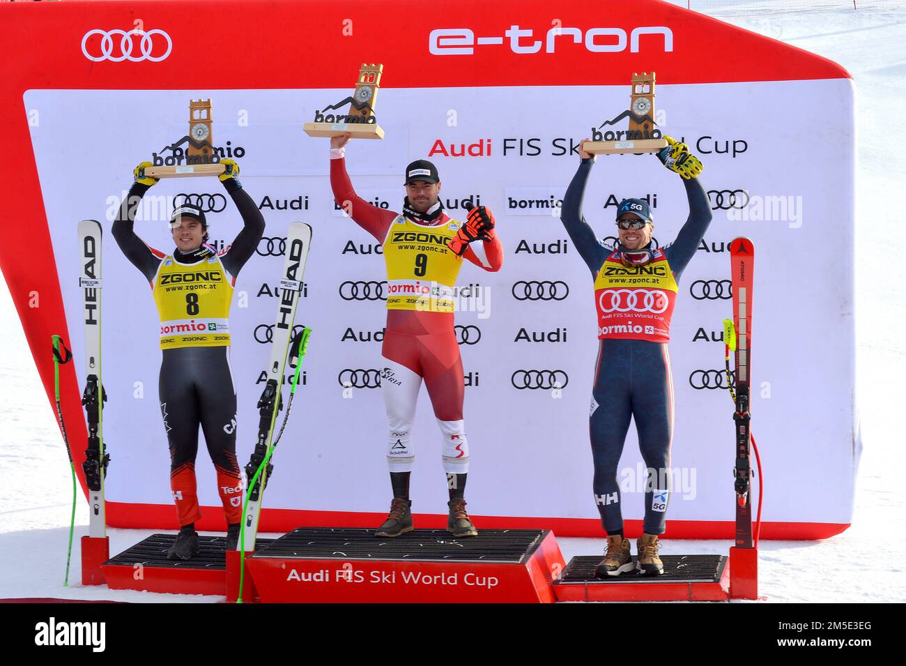 Bormio, Bormio, Italy, December 28, 2022, podium men's downhill bormio ...