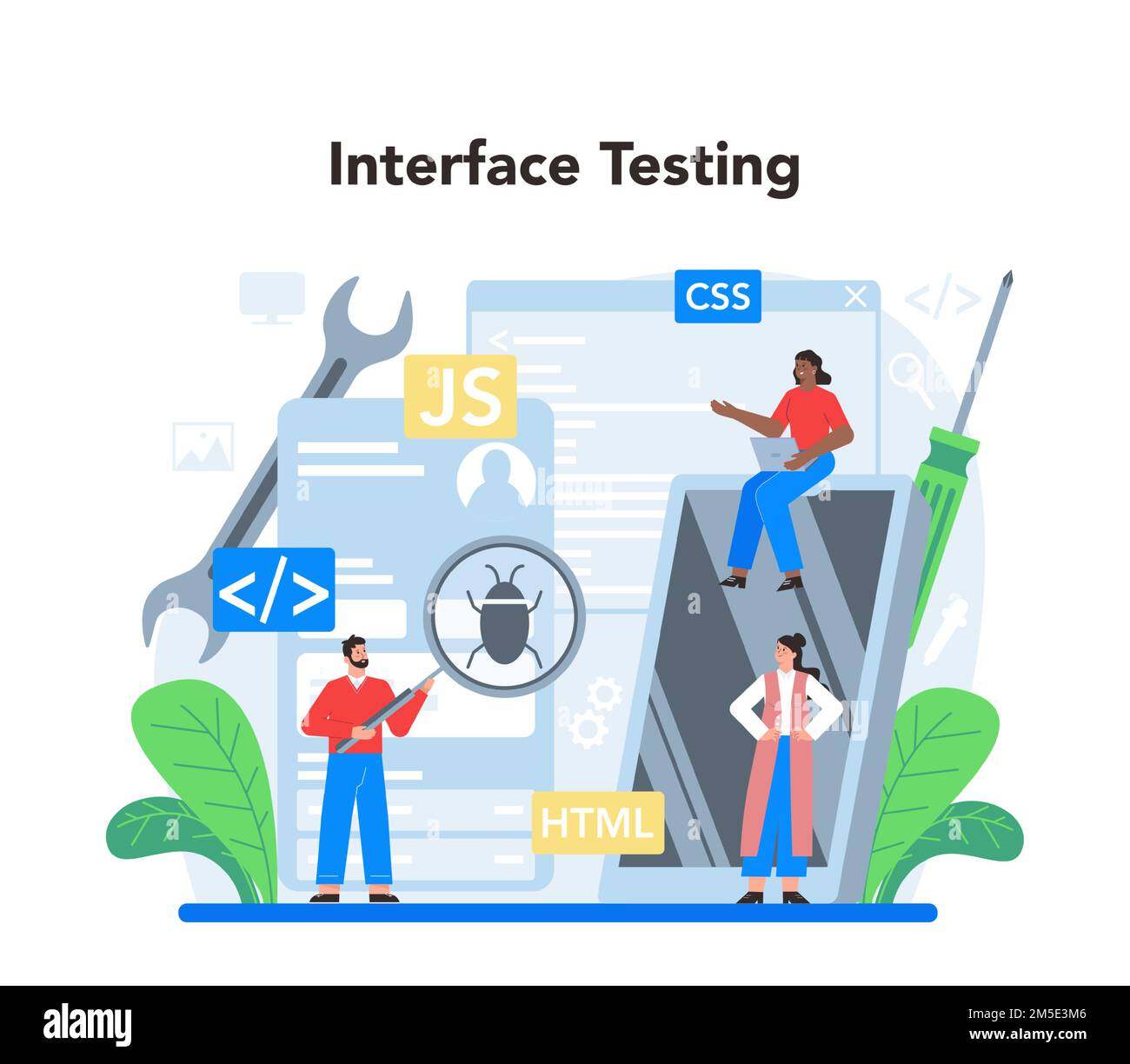 Frontend Development Concept Website Interface Design Improvement Web Page Programming Coding