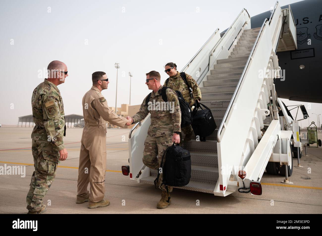 U.S. Air Force Brig. Gen. Robert Davis, 378th Air Expeditionary Wing ...